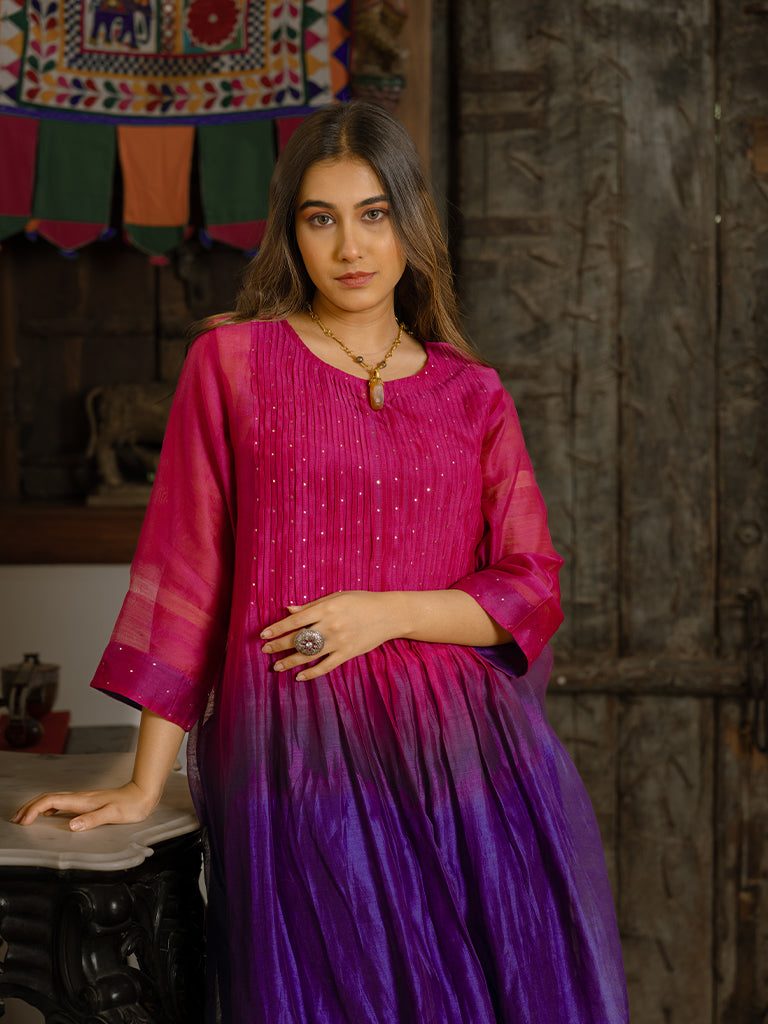 Chanderi Traditional kurta – Craftroots